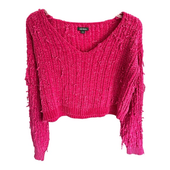 wild fable | Sweaters | Wild Fable Hot Pink Chenille Sweater | Poshmark